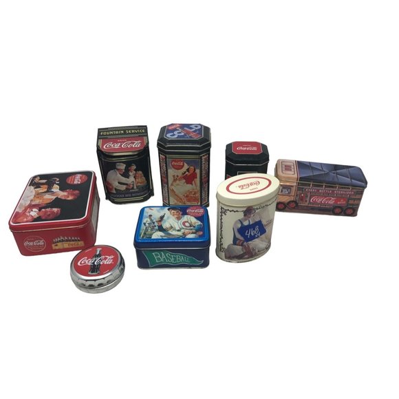 Coca Cola | Other | Vintage Cocacola Tins Set Of 8 Different ...